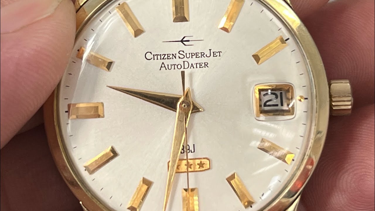 Citizen Super Jet autodate 39Jewels - YouTube