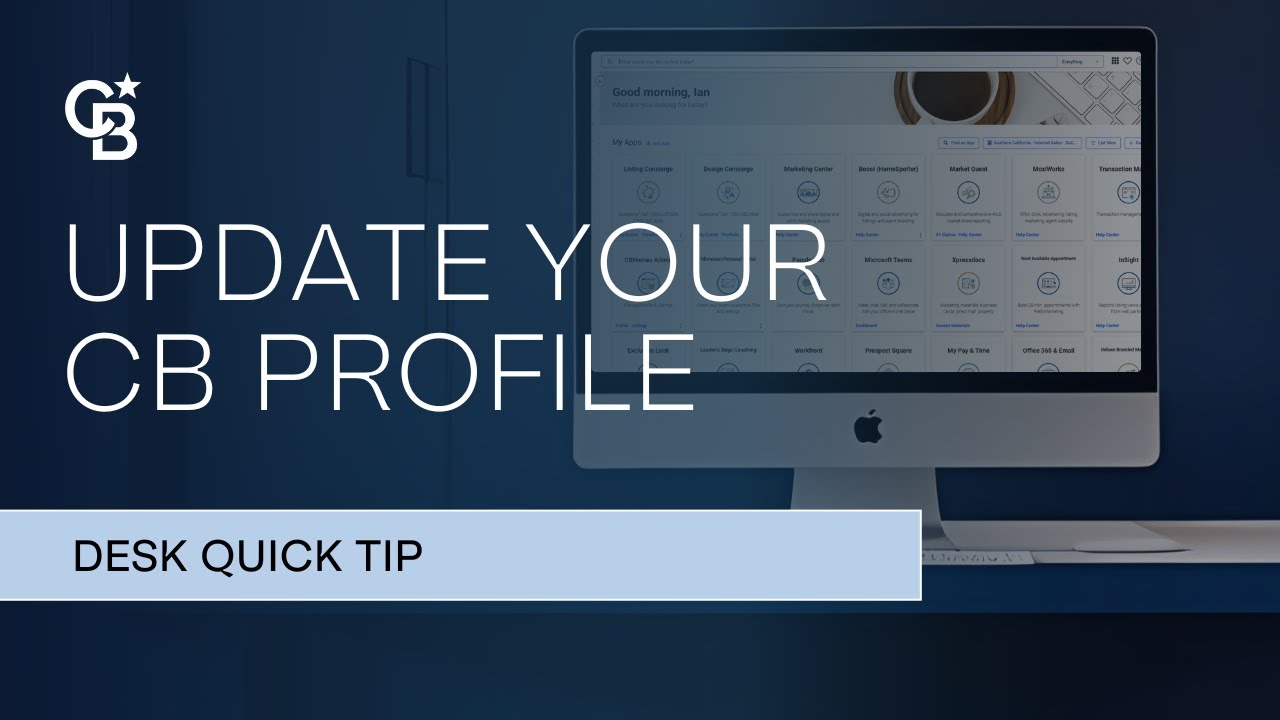Update Your CB Profile via Desk / Quick Tip - YouTube