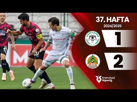 Konyaspor (1-2) Alanyaspor | 37. Hafta - Trendyol Süper Lig 2024/2025 Sezonu