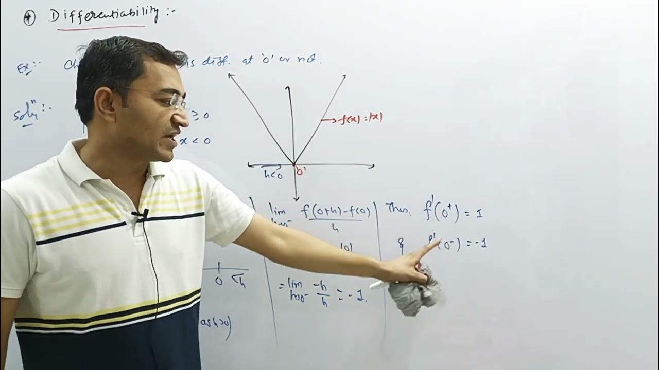 25. Differentiability Lecture 1 - YouTube