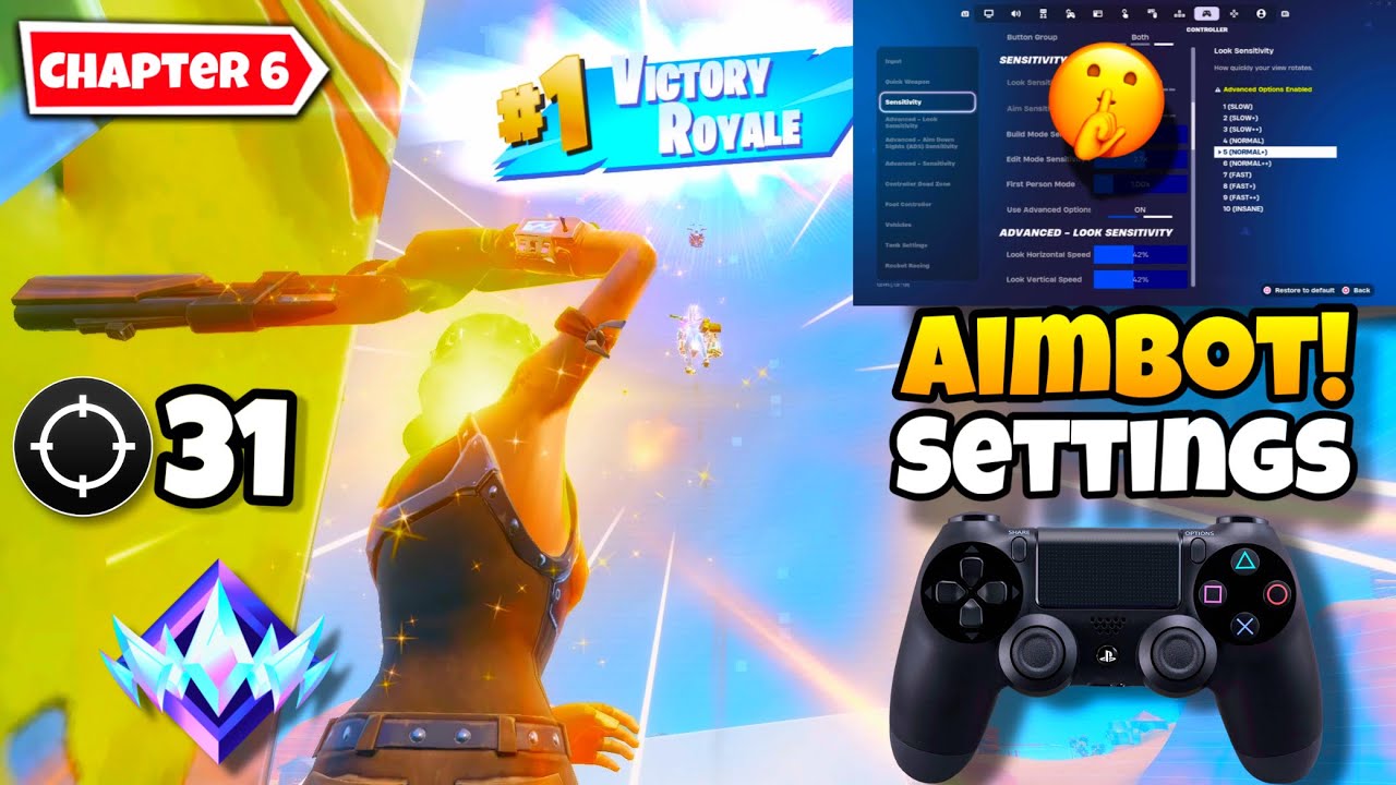 The Best Controller Settings for AIMBOT🎯🎮in ( CHAPTER 6 ) for Reload ...