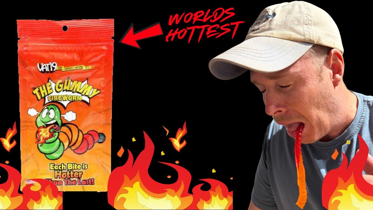 The Gummy Fire Worm Challenge is a Crime Against Humanity - YouTube