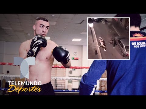 Boxeador italiano tumba a dos policías en Barcelona; piden refuerzos | Telemundo Deportes