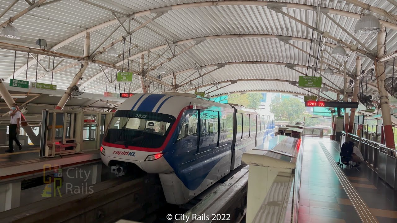 4 Car [ KL Monorail ] RSV 21 & 28 Scomi Sutra at Raja Chulan - YouTube