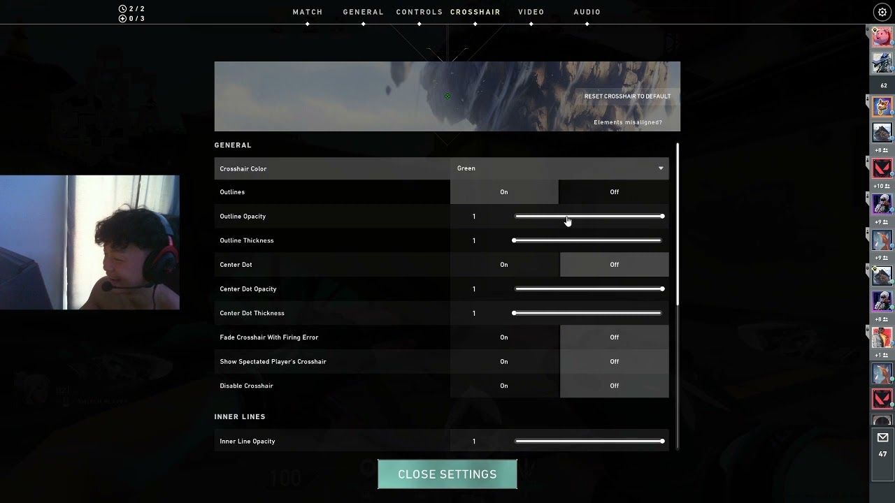 Rise Shanks showing his valorant settings - YouTube