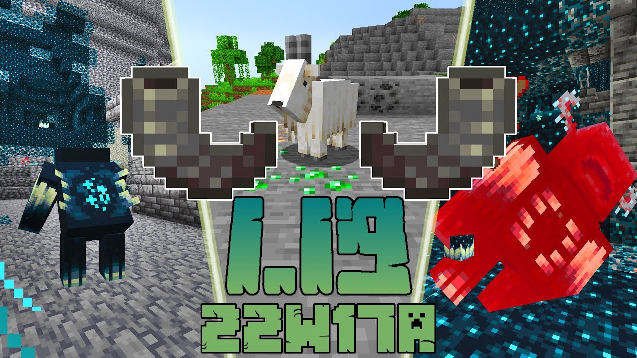Minecraft 1.19: [Snapshot 22w17a] Co Nowego? DROP WARDENA! 8 NOWYCH KOZICH ROGÓW! - YouTube