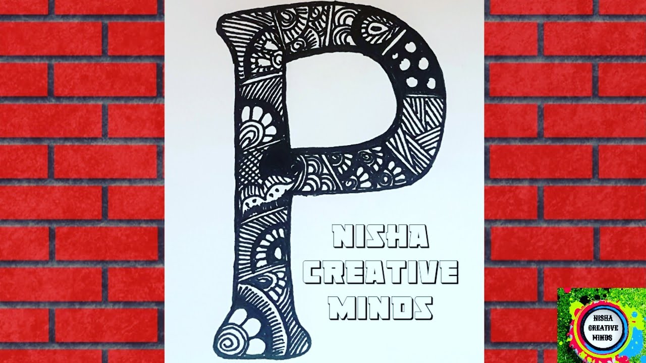 Alphabet letter P mandala art || Letter P mandala art || mandala art ...
