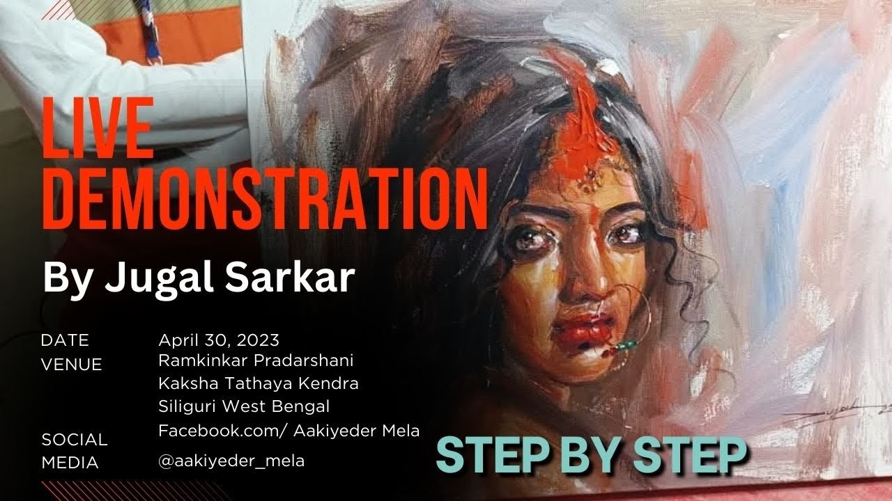 Live Demonstration by Jugal Sarkar || Jugal Sarkar Painting Tips - YouTube