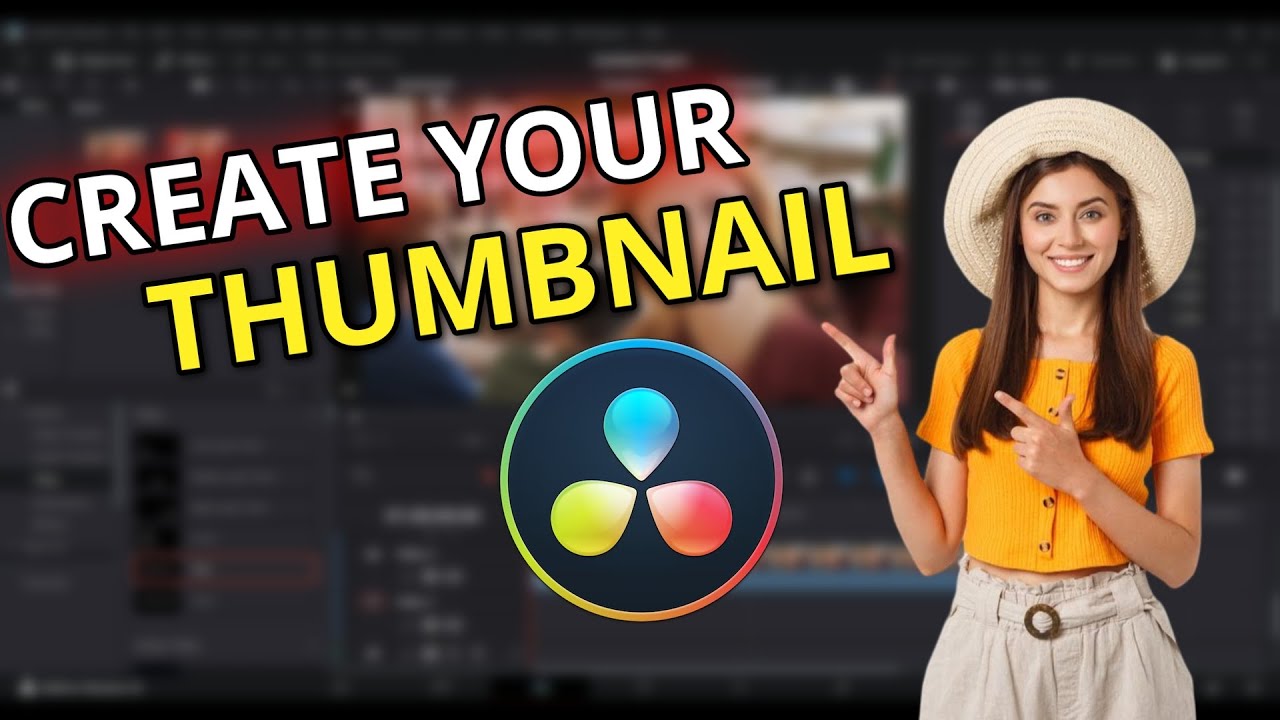How to make THUMBNAIL in Davinci Resolve - YouTube