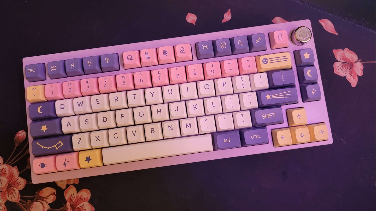 This is the cutest thocky keyboard I've made (QK75 - Hippo Switches on ...
