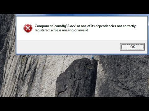 [Solved] COMDLG32.ocx missing or invalid Error in Windows 7/8/10