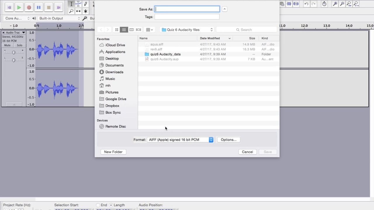 Audacity Demonstration - YouTube