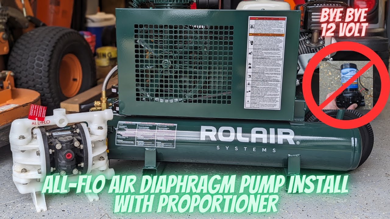 All Flo Air Diaphragm Pump Build with Proportioner - YouTube