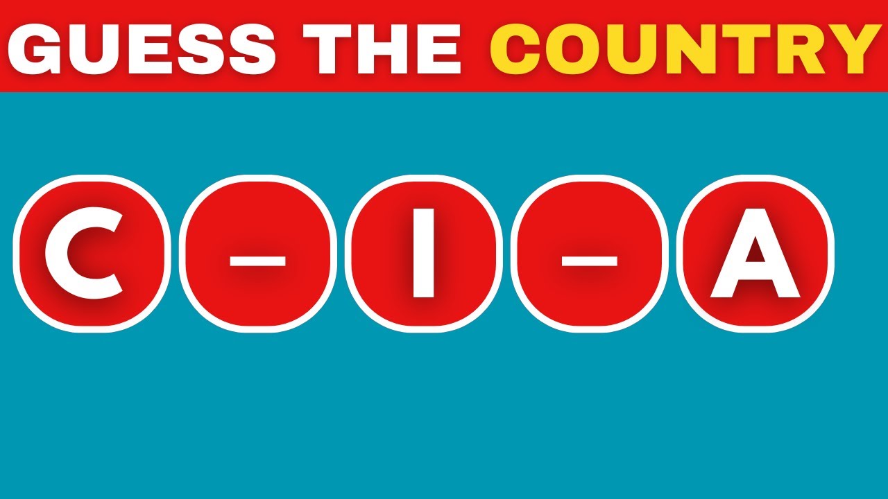 Guess the Country by Missing Letters | Country Puzzle Game - YouTube