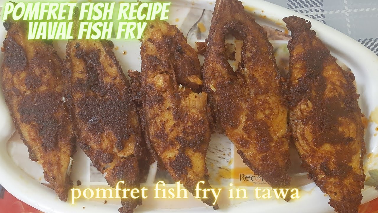 Pomfret Fish Fry With Ginger