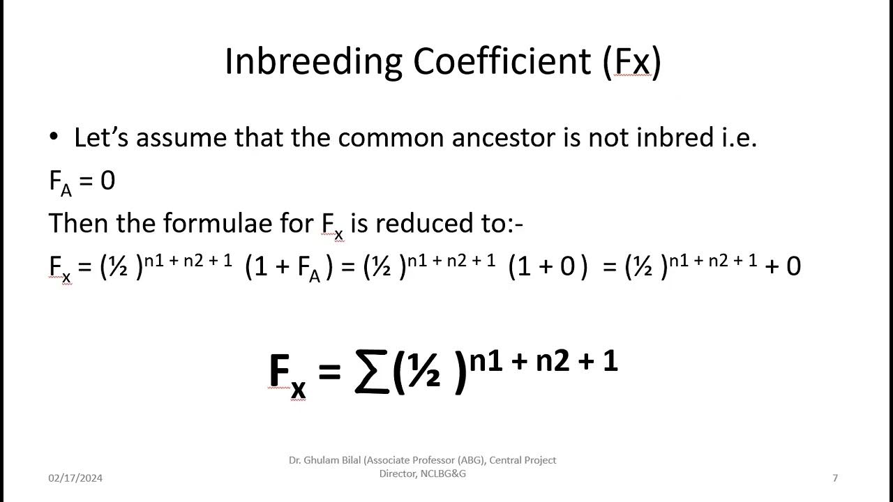 Measuring Inbreeding Coefficient and Relationship Coefficient from ...