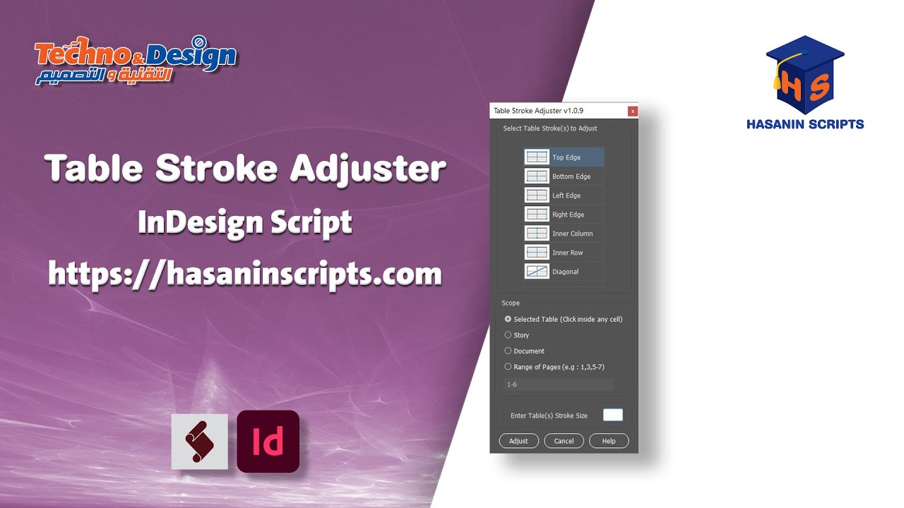 Table Stroke Adjuster (InDesign Script) - YouTube