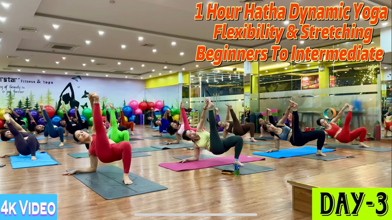 DAY-3 1 Hour Hatha Dynamic Yoga Flexibility & Stretching | Master ...