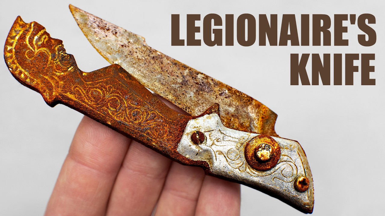 Rare rusty switchblade knife restoration. Perfect Restoration - YouTube