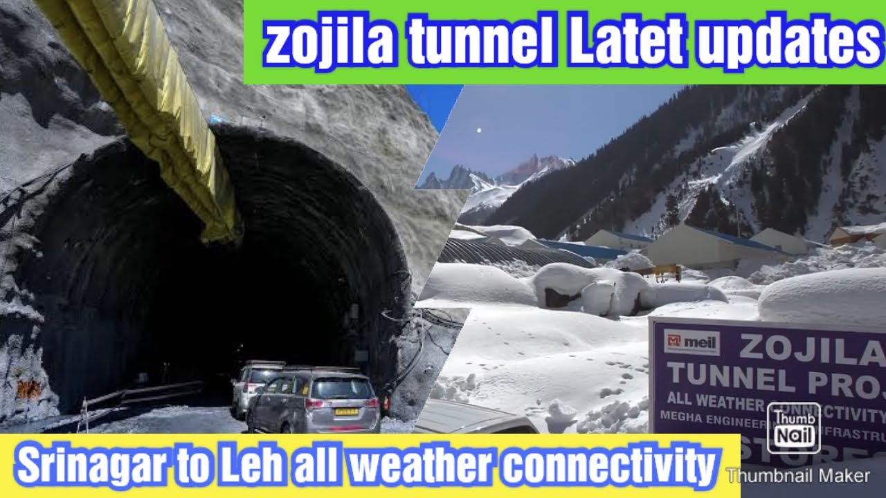 Zojila tunnel latest update || Srinagar to Leh tunnel || Asia's longest ...