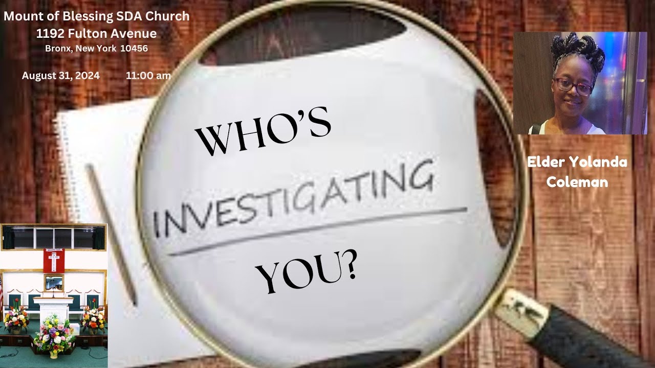 "WHO'S INVESTIGATING YOU?" - ELDER YOLANDA COLEMAN - YouTube