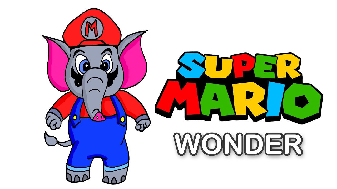 Super Mario Wonder Drawing - How to Draw a Simple Step By Step Very ...