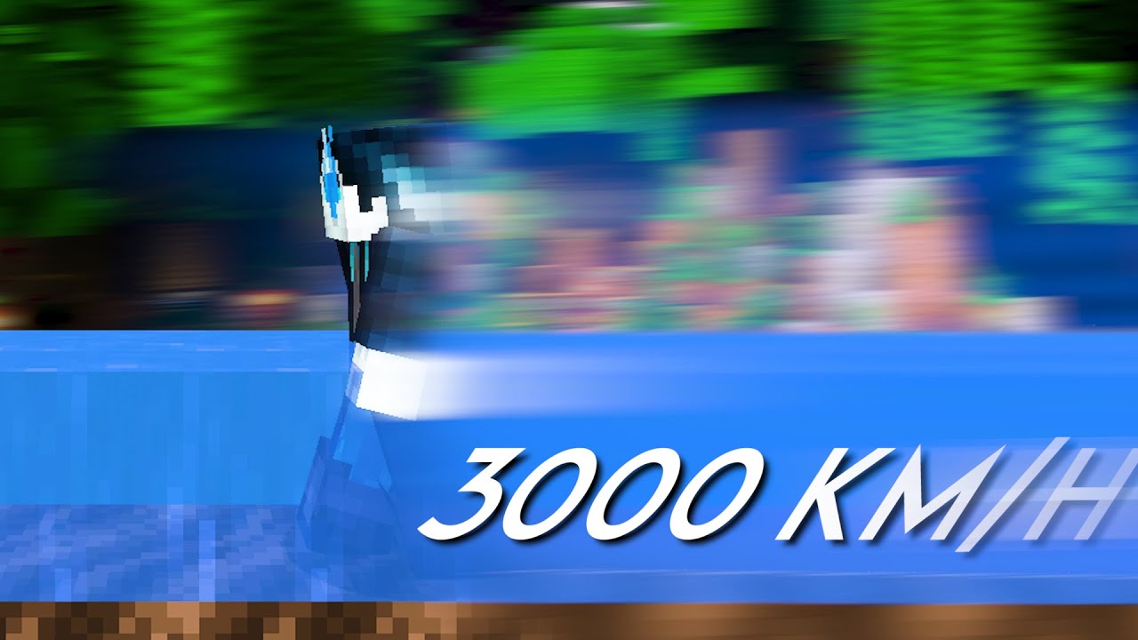 3000 Km/h avec Soul Speed dans Minecraft :D - YouTube