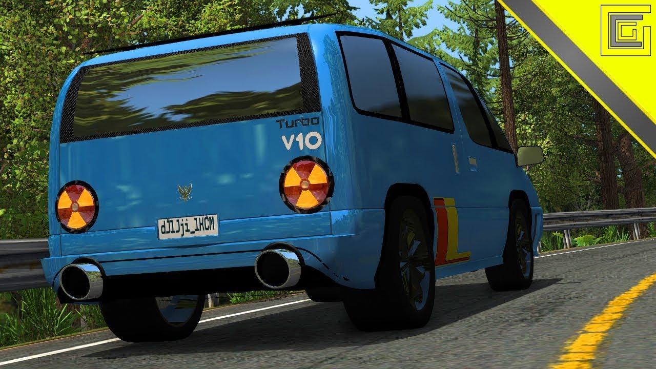 V10 MINIVAN | BeamNG Drive #1247 [Alpha] - YouTube