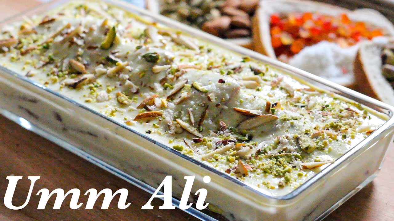 UMM ALI | EGYPTIAN BREAD PUDDING | ARABIC DESSERT | BREAD PUDDING ...