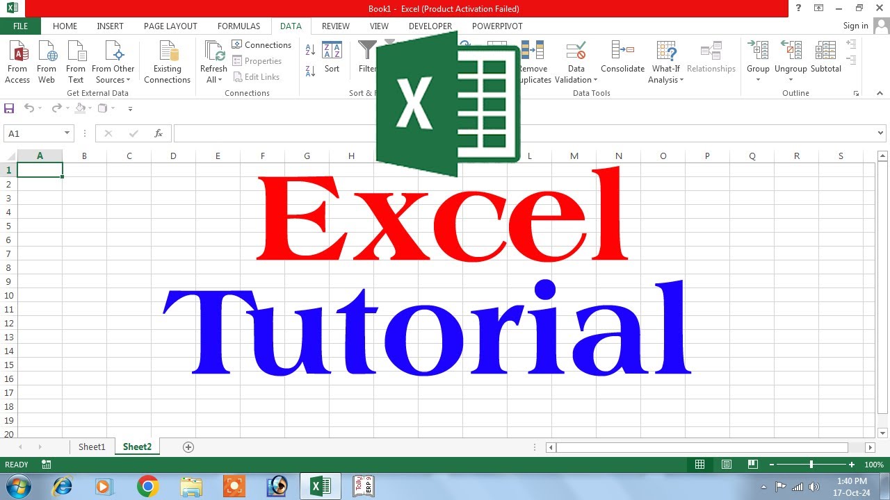 excel tutorial | microsoft excel tutorial | excel tutorial for ...