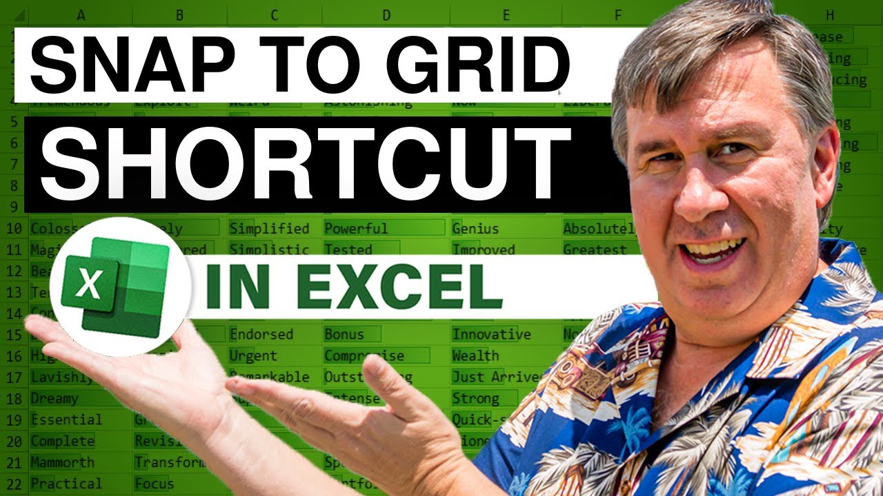Excel Shortcuts When Drawing Shapes Circles Squares And Snap To Grid