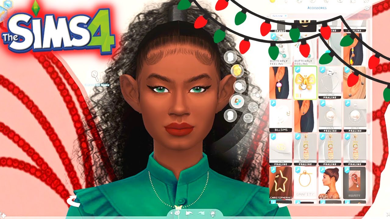 The Sims 4 : create a sim Christmas Fairy Elf - YouTube
