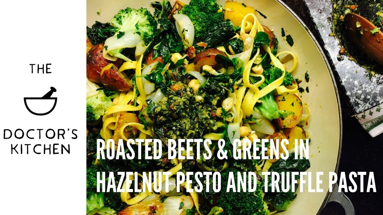 Roasted Beets with Italian Greens and Truffle Pasta! - YouTube