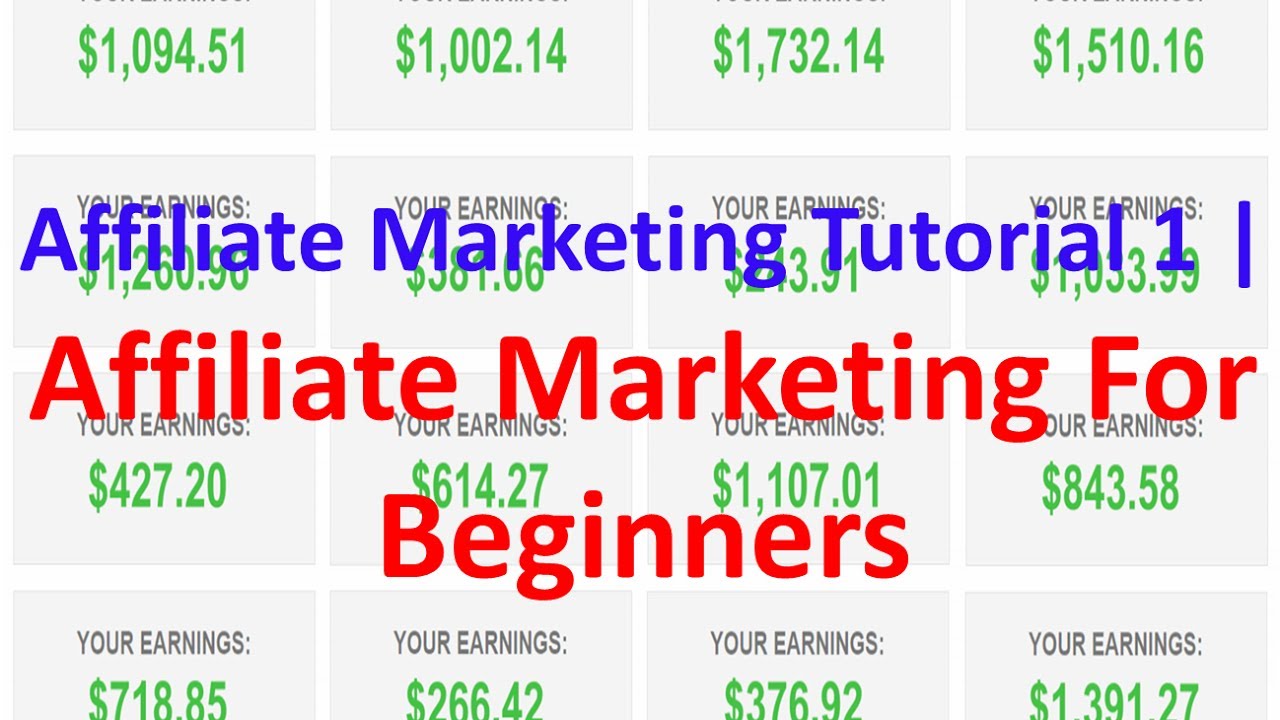 Affiliate Marketing Tutorial Lesson 1 - Clickbank | Affiliate Marketing ...