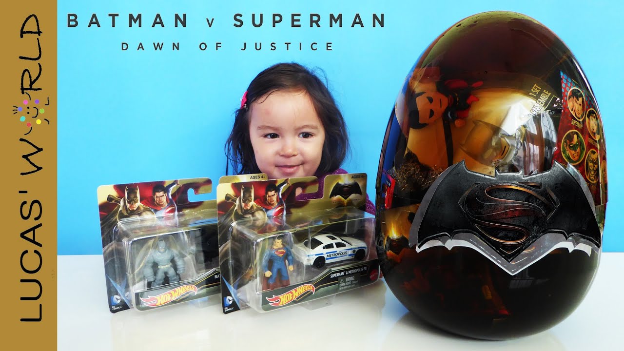 The 1st GIANT DC Comics Batman v Superman Jelly Surprise Egg made of ...
