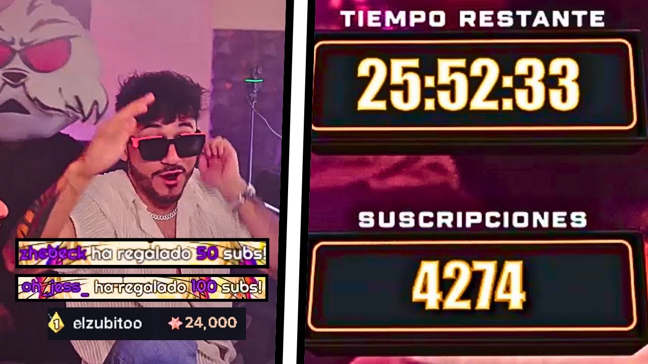 ZEIN llega a las 25 HORAS en el EXTENSIBLE🥳 ️ | El REGRESO de ZUBITO😱 ️ ...