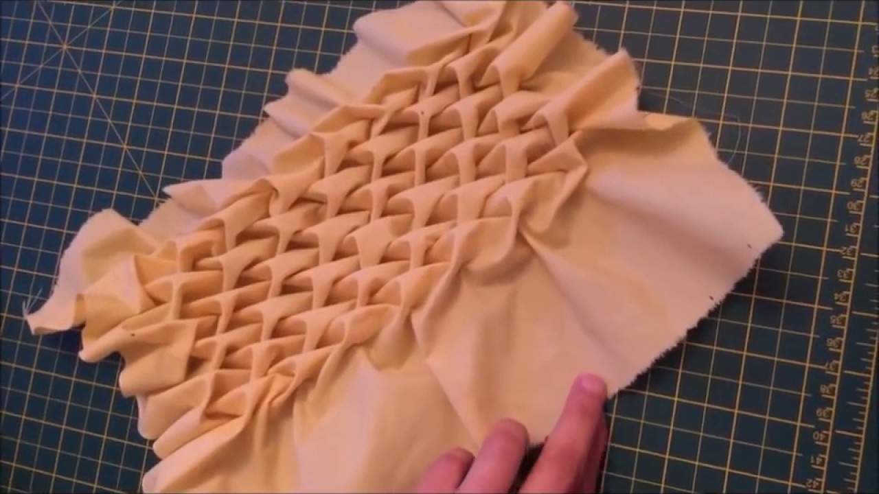 How To Do Smocking Beautiful Design Arrowhead By Rose - YouTube