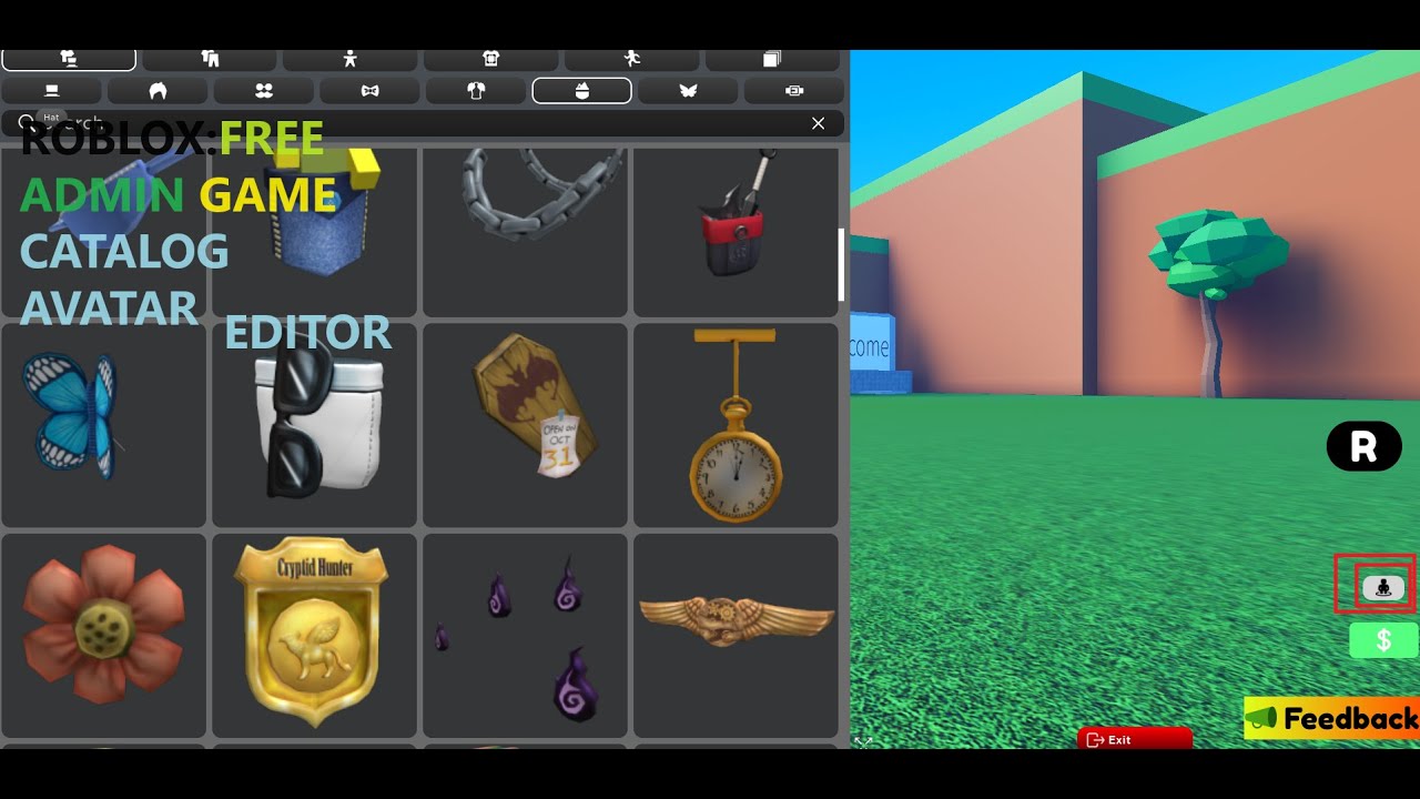 Free Admin Game | 😊AVATAR EDITOR! - YouTube