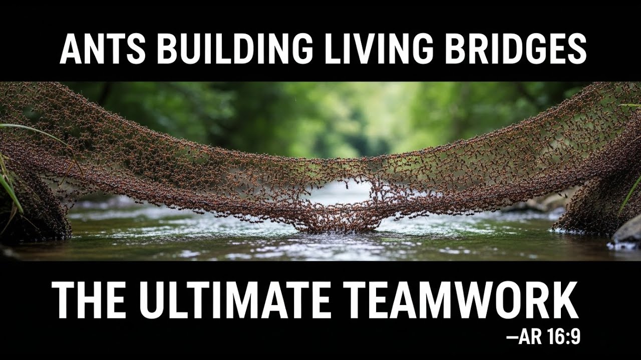 Ants building natural bridges across streams | Explore the World of ...