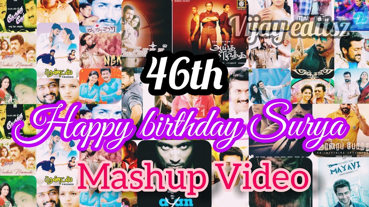 Surya Birthday Mashup || Surya 2021 Birthday Whatsapp Status | Suriya ...