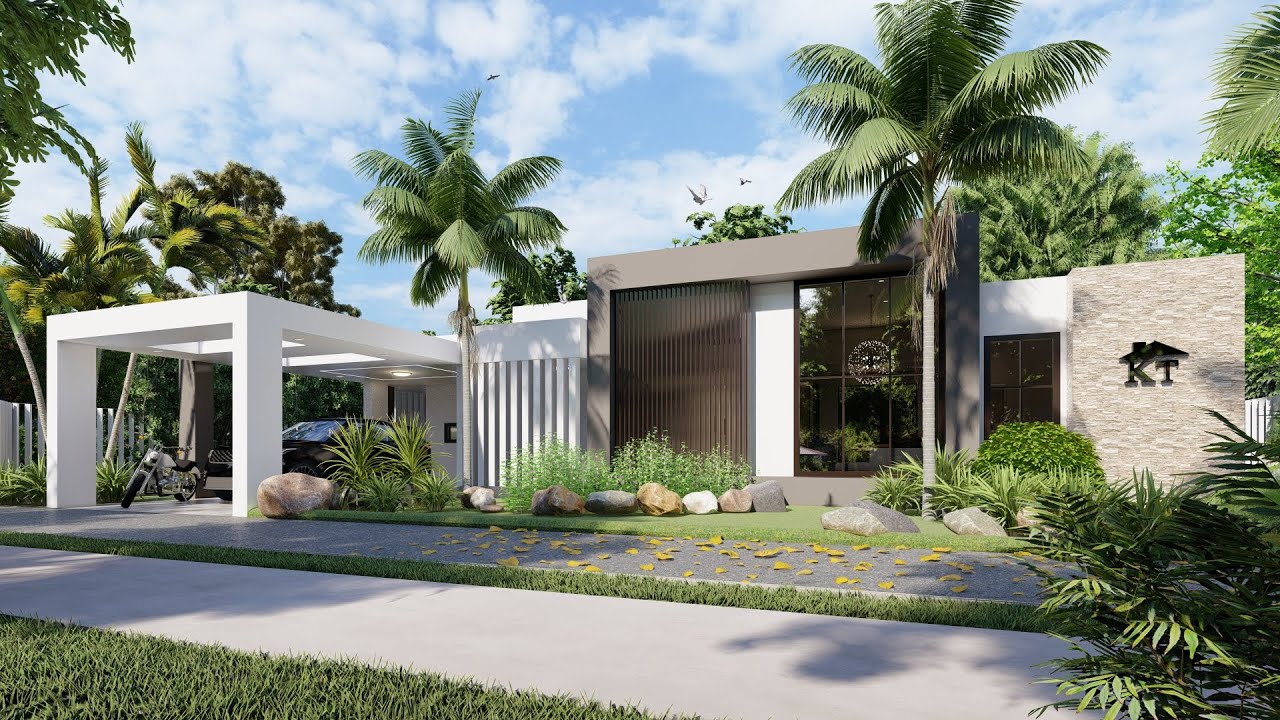 house design/small house (19.20mx11.20m)/3bedrooms(model0080) - YouTube