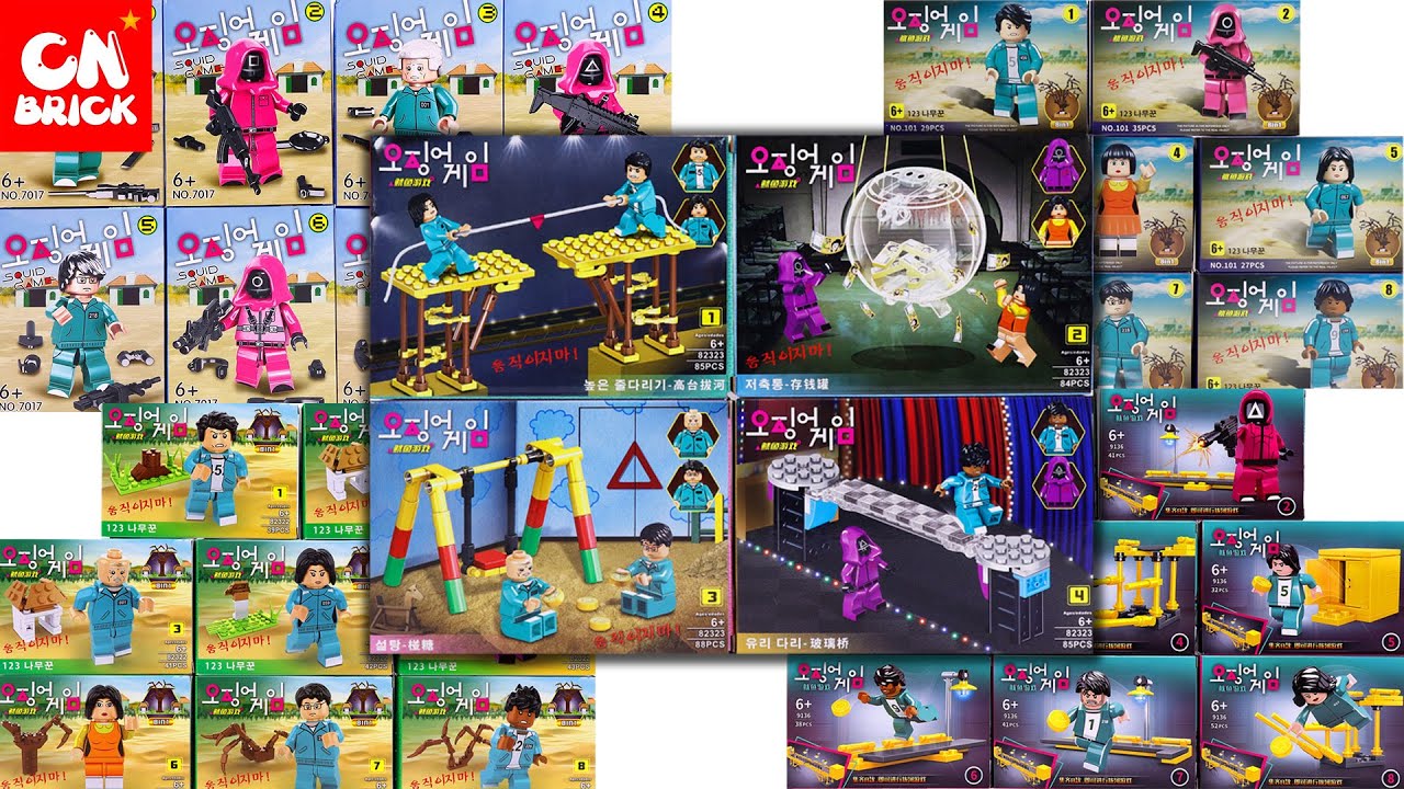 LEGO COLLECTION 2021 SQUID GAME MINIFIGURE SET 오징어게임 Ojing eo UNOFFICAL ...