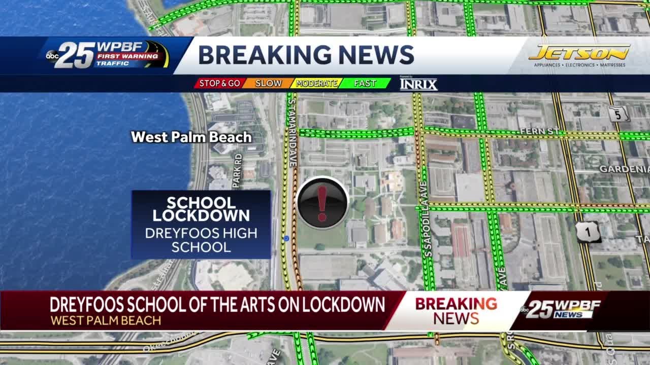 West Palm Beach high school on code red lockdown - YouTube