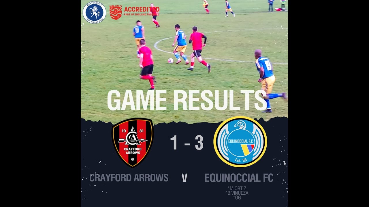 Crayford Arrows v EFC - YouTube