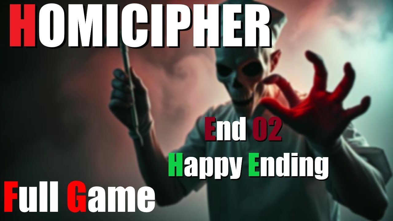 Homicipher Ending (End 2 Happy Ending) Full Gameplay 👁️ Indie Horror ...