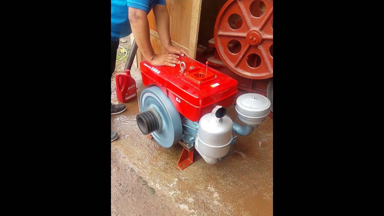 Diesel engine/ Motor diese de 20 hp. Power 20 horsepower. - YouTube