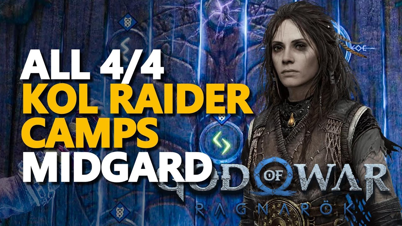 All Midgard Kol Raider Camps God Of War Ragnarok - YouTube