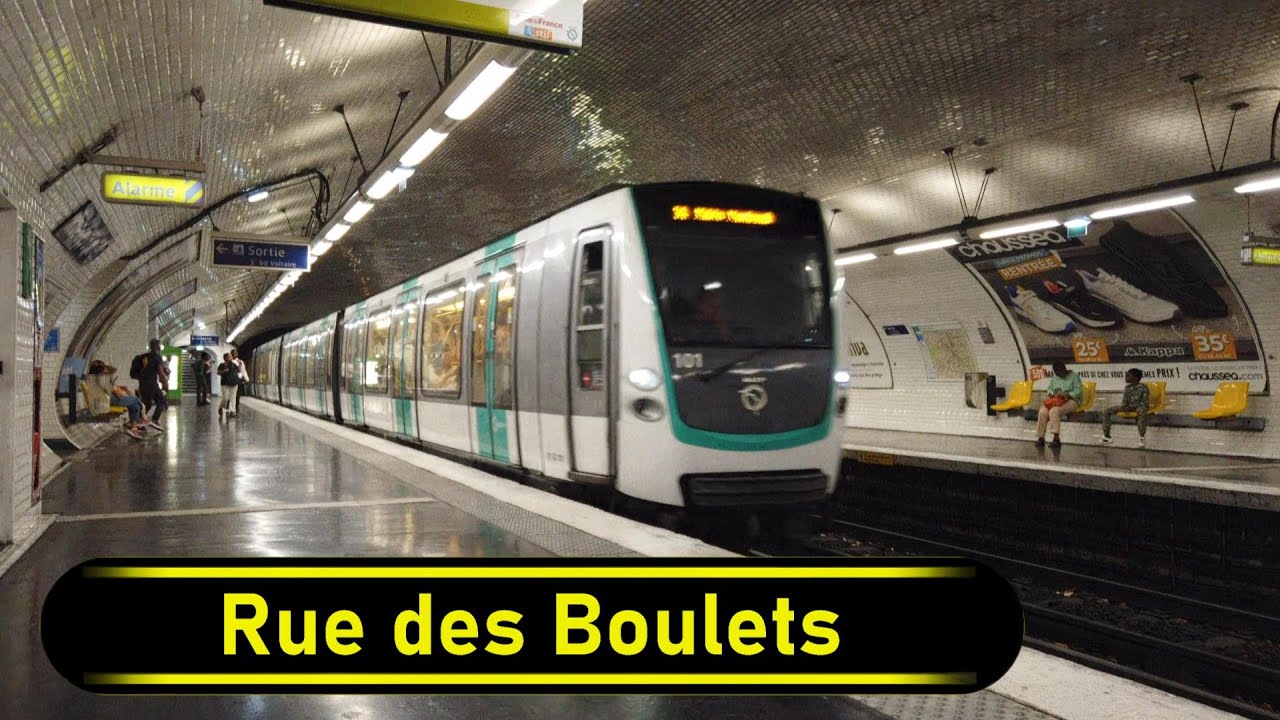 Metro Station Rue des Boulets - Paris 🇫🇷 - Walkthrough 🚶 - YouTube