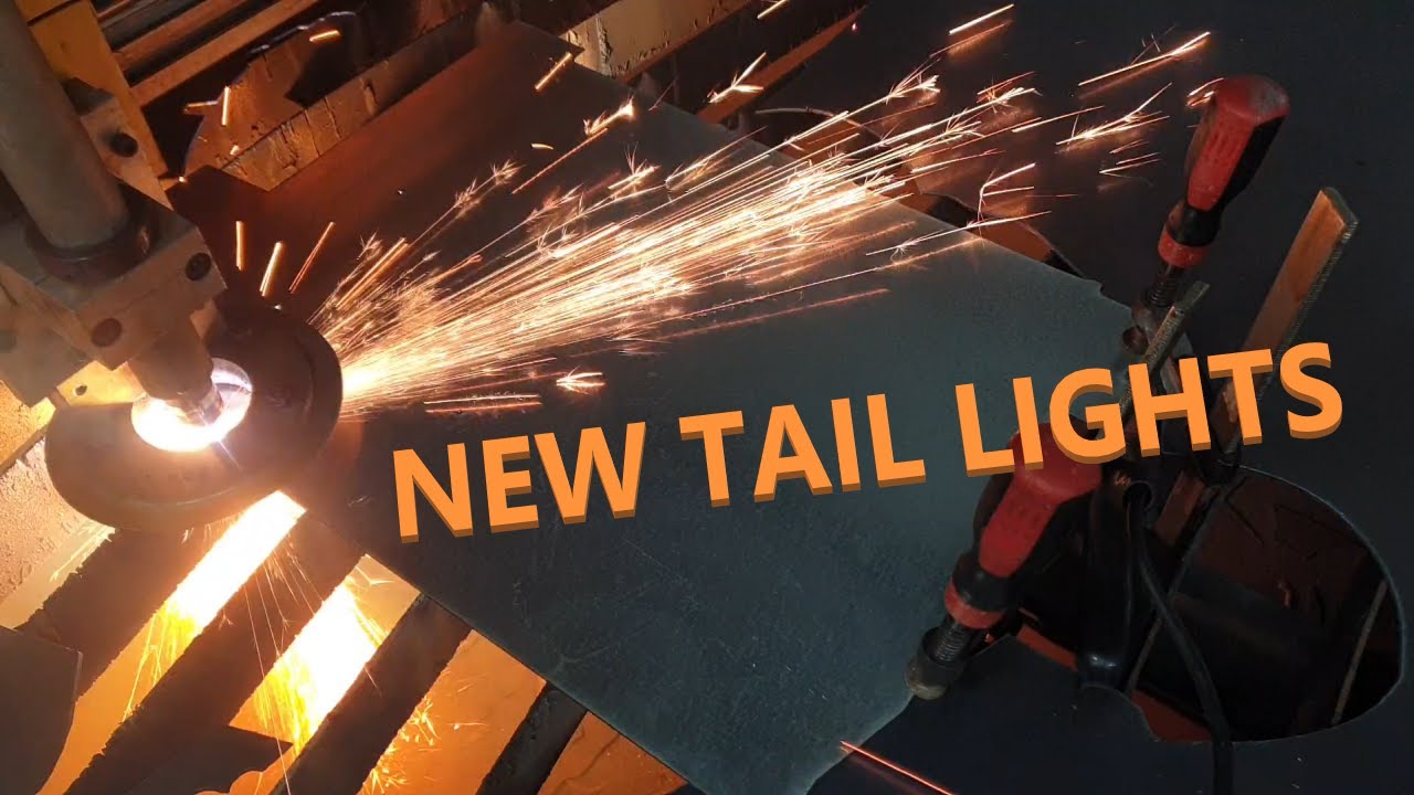 CNC Plasma cut LED Tail light Mounts - YouTube