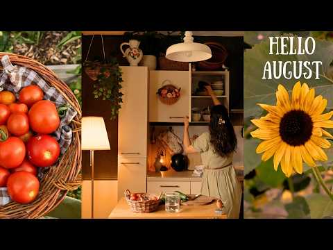🌻Hello August | a slow & quiet morning in the countryside | slow living silent vlog